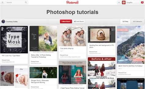 Best Photoshop Tutorials Pinterest Boards Graphic Design Junction