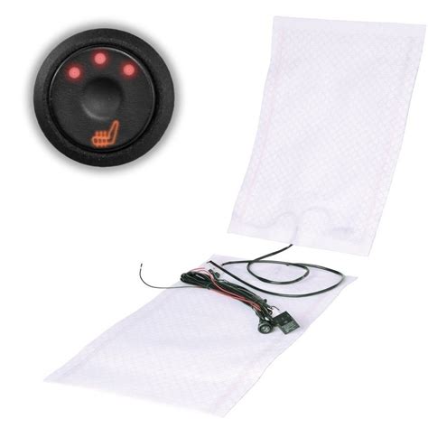 Systafex® Autositzbezug Auto Carbon Sitzheizung Universal Heizmatten
