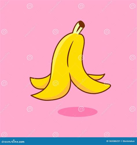Cute Banana Pied Ball Python Cartoon Vector Illustration