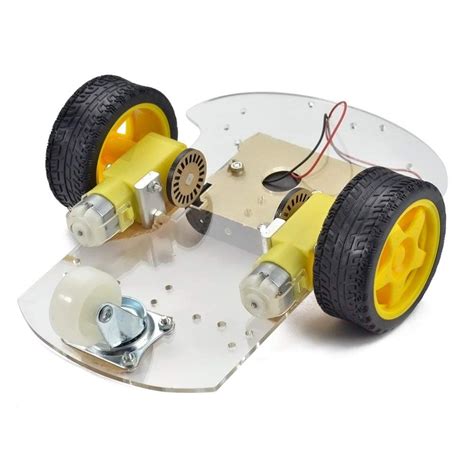 Kit De Robot Smart Car Chassis Dyi Incluye Speed Encoder Ruedas Caja