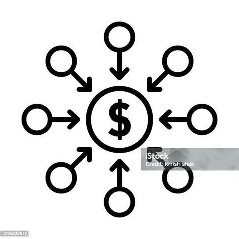 Centralized Icon Black And White Logo Stock Illustration Download