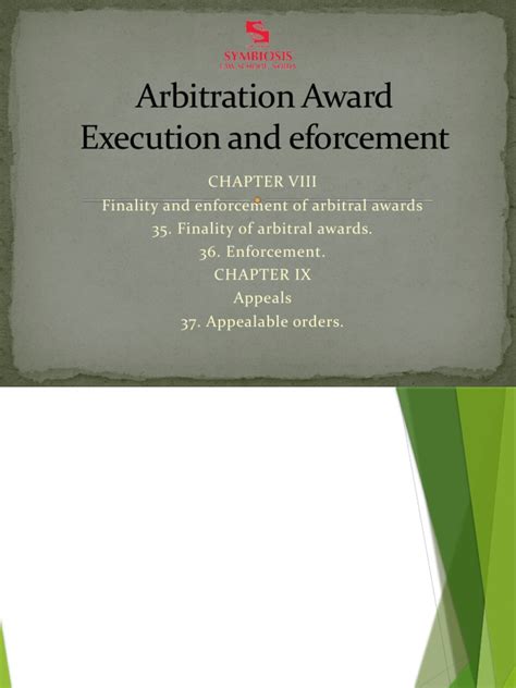 Enforecement And Appeal Pdf Arbitration Judiciaries