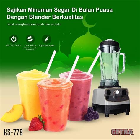 Jual Getra Heavy Duty Blender Ks 778 2l Renos