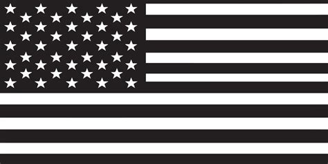 American Flag Waving Black And White Vector Art Icons And Graphics