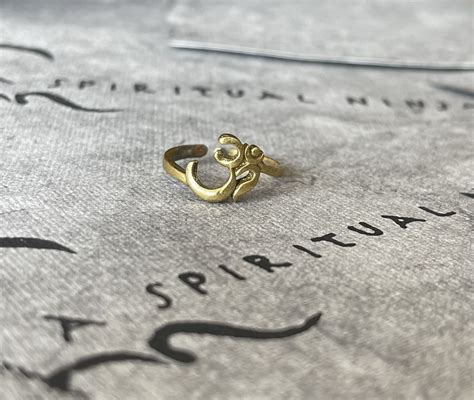 Brass Aum Ring A Spiritual Ninja