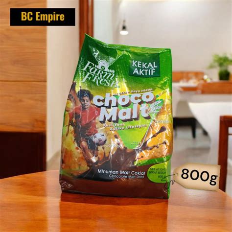 Minuman Coklat Farm Fresh Choco Malt 800g Shopee Malaysia