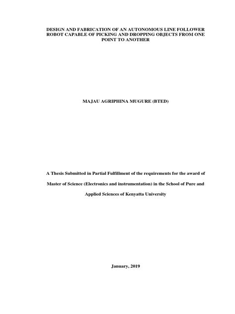 Design And Fabrication Of An Autonomus Line Follower Robot Pdf