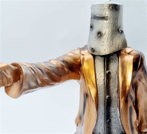 Ned Kelly Statuefigurine Bail Up 14cm Tall Copper And Silver Cuban
