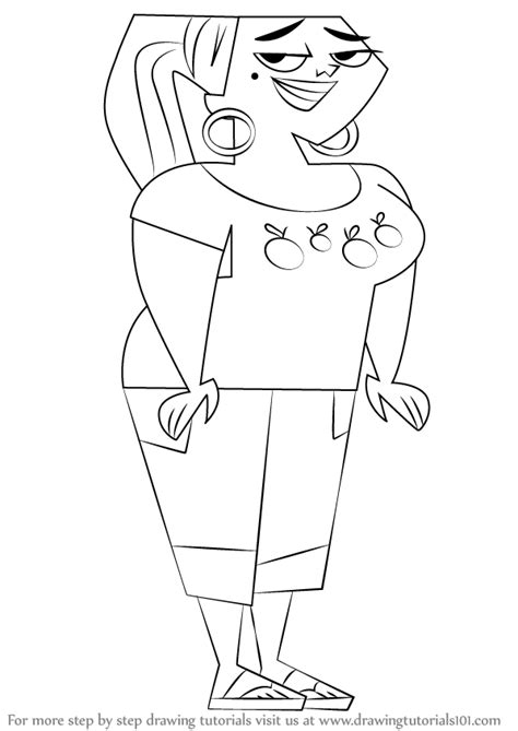 How To Draw Leshawna From Total Drama Island Total Drama Island Step