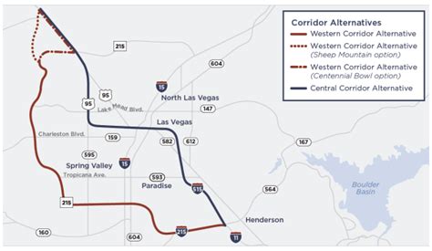 Ndot Seeks Feedback On Potential Path Of I 11 Through Las Vegas