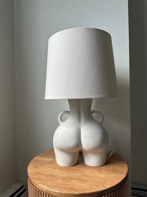 Handmade Female Form Table Lamp Bum Table Lamp Etsy