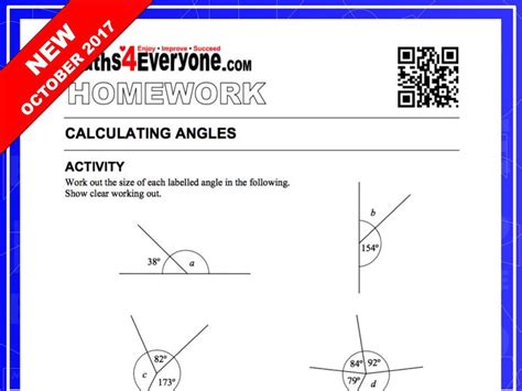 Calculating Angles Homework Teaching Resources