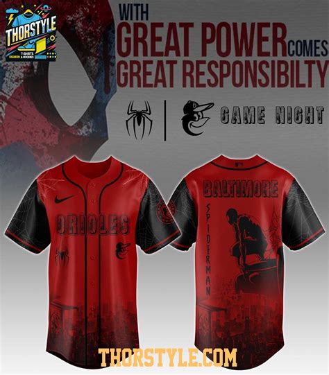 Baltimore Orioles Celebrating Spider Man Game Night 2025 Baseball Jersey Thorstyle