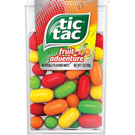 Tic Tac Hard Candy Mints Fruit Adventure Flavor 1 Oz