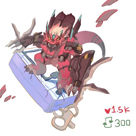 Megalogrowmon And Megalogrowmon X Antibody Digimon Drawn By 765