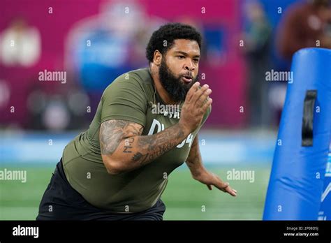 Coastal Carolina Defensive Lineman Jerrod Clark Runs A Drill At The Nfl Football Scouting