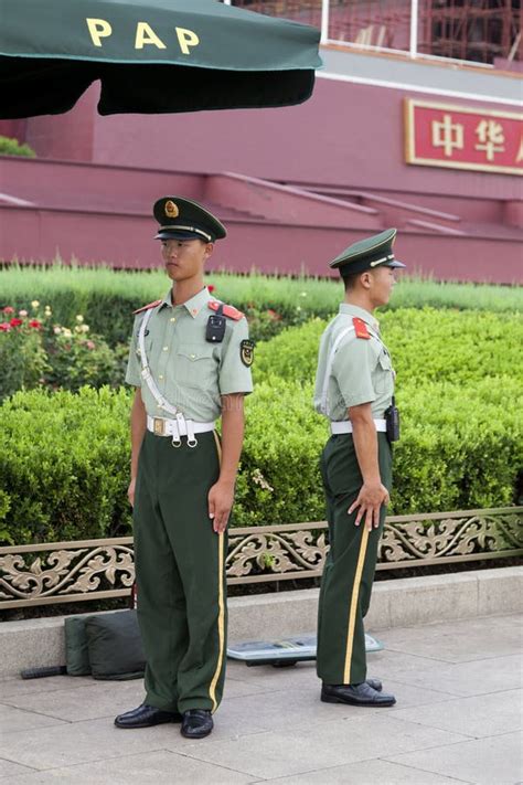 Officers Of The People S Armed Police In Beijing Editorial Image