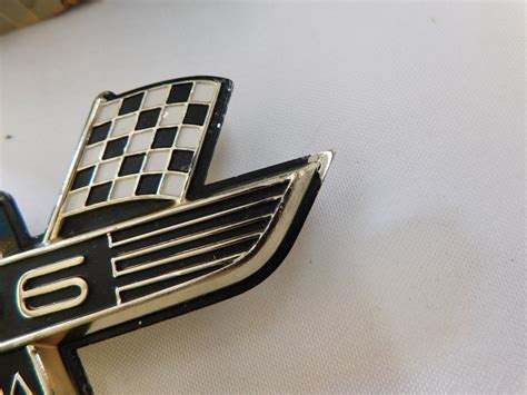 Nos Ford 406 Crossed Flag Fender Emblems Mercury Fairlane Galaxie