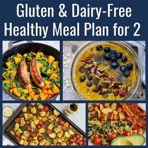 Gluten Free And Dairy Free Healthy Meal Plan And Grocery List For Two
