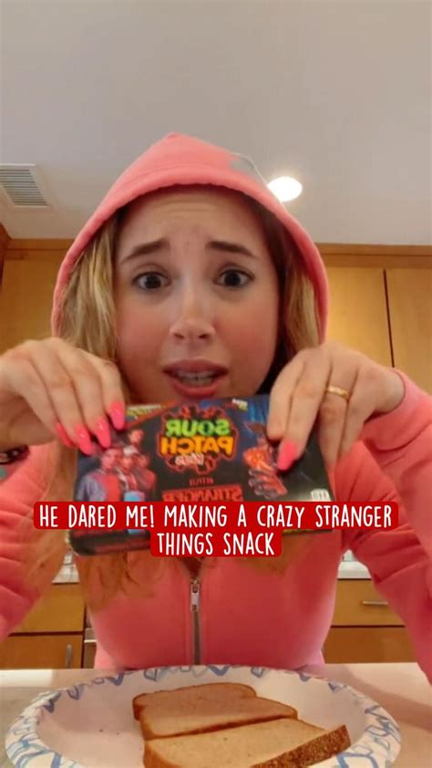 He Dared Me Making A Crazy Stranger Things Snack Stranger Things