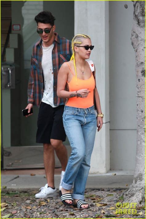 Rita Ora Wears Backless Bathing Suit With Jeans Photo 3626405 Photos