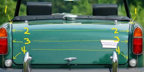 Tr4 4a 250 Rear Body Dimensions For Boot Opening Tr4 And Tr4a Forum The Triumph Experience