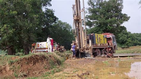 How To Work Borewell Drilling Machine In Step By Step Tube Well Bore