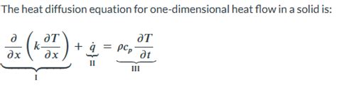 Answered The Heat Diffusion Equation For One Dimensional Heat Flow In X Q PCp