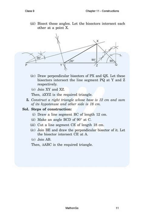 Ncert Solutions For Class 9 Maths Chapter 11 Constructions Mathongo