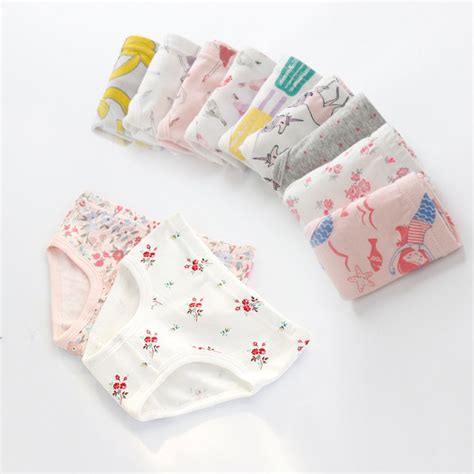 Silvercell 4 10t Girls Cotton Underwear Briefs Undies Training Panties