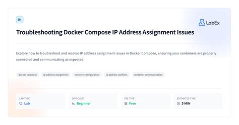Troubleshooting Docker Compose Ip Address Assignment Issues Labex