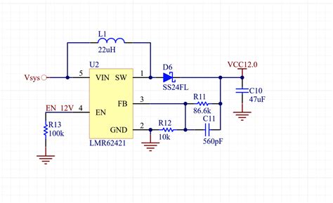 Lmr62421 Seeing Voltage On The Output When En Is Low Power