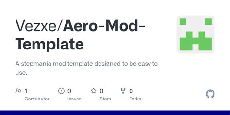 GitHub Vezxe Aero Mod Template A Stepmania Mod Template Designed To Be Easy To Use