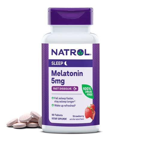 Natrol Fast Dissolve Melatonin 5 Mg Melatonin Supplements