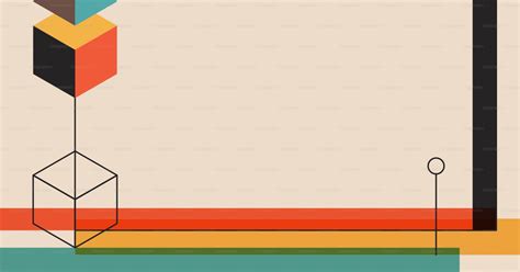 추상적인 기하학적 모양과 선 복고풍 스타일 색상으로 채워진 배경의 벡터 그림 공간을 복사하여 더 많은 텍스트와 디자인을 추가합니다 획은 편집 가능하며 색상은 전역입니다