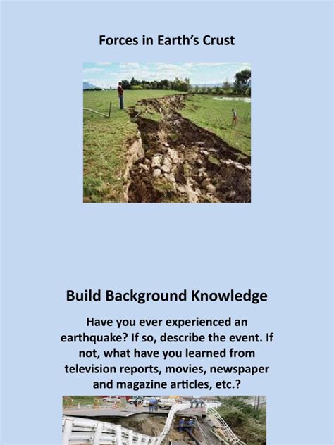 Forces In Earth S Crust Pdf Fault Geology Geology