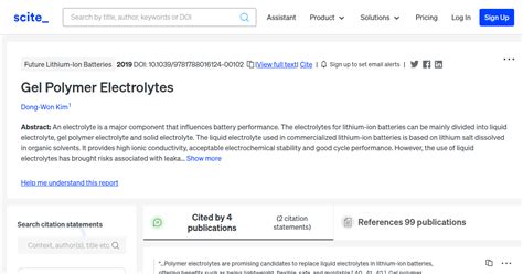 Gel Polymer Electrolytes