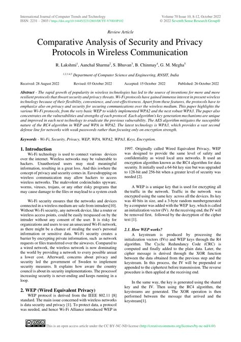 Pdf Comparative Analysis Of Security And Privacy Protocols In Wireless Communication
