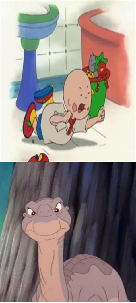Littlefoot Disapproves Caillous Temper Tantrum By Mnwachukwu16 On