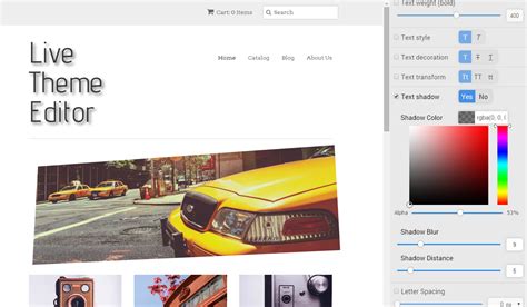 Live Theme Editor Ecommerce Plugins For Online Stores Shopify App Store