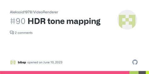 HDR Tone Mapping Issue Aleksoid VideoRenderer GitHub