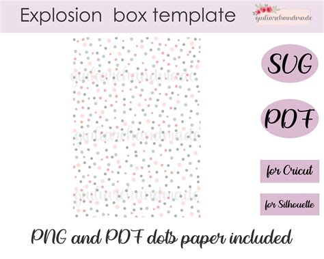 Explosion Box Box Svg Template Svg Files For Cricut And Etsy