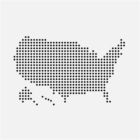 Premium Vector Usa Dot Map Vector Design