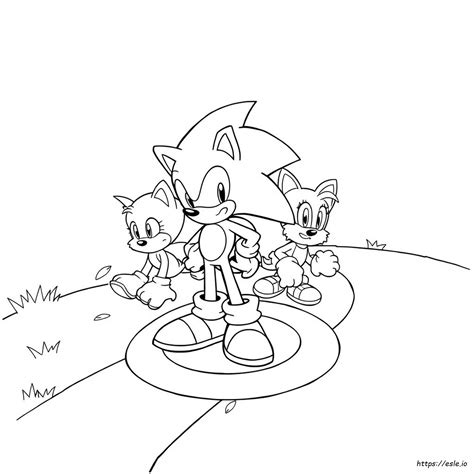 Dibujos Para Colorear De Sonic El Erizo Y Sus Amigos