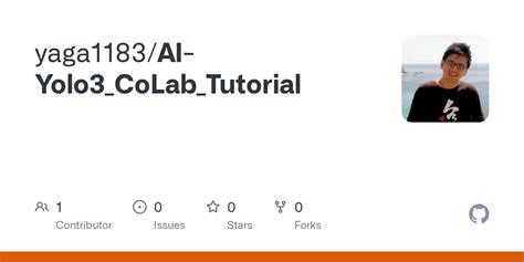Github Yaga1183ai Yolo3colabtutorial