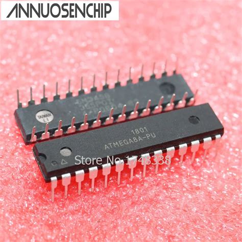 5pcs Atmega8a Pu Dip Atmel Atmega8a Atmega8 Pu Dip20 Programmable Flash