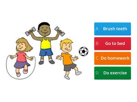 Daily Routine 2nd Garde Quiz