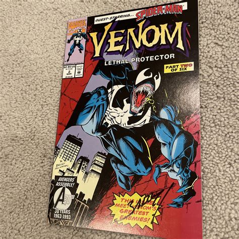 Venom Lethal Protector 2 Signed Mark Bagley In Black Ebay