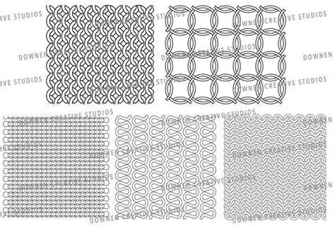 Vector 5 Pack Chainmail Svg Files Etsy