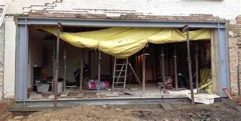 Rsj Steel Beam Installation Box Frames Goal Posts Wall Removal